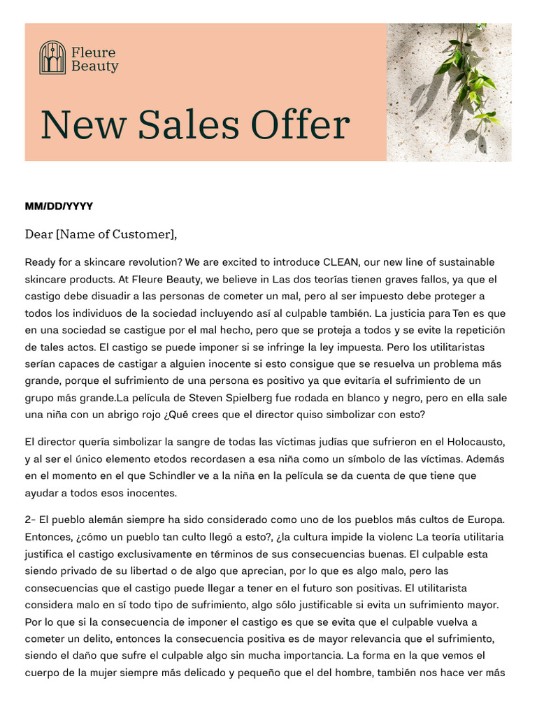 Sales Letter Doc - 20240720 - 160102 - 0000 | PDF | Sufrimiento