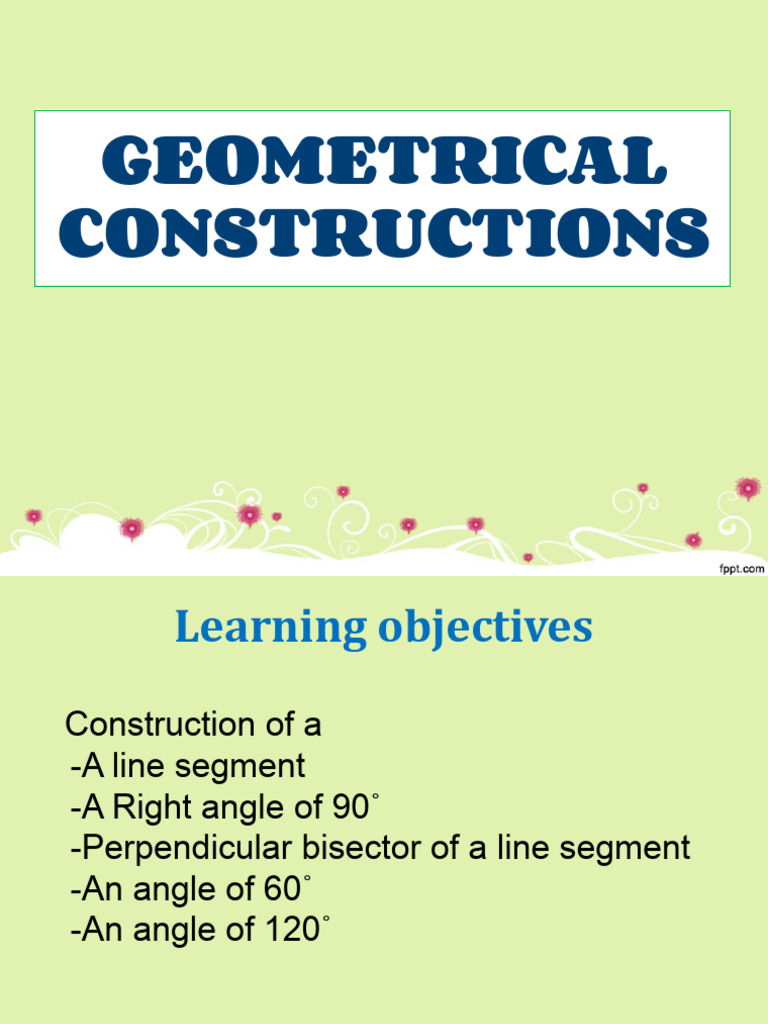 W3 - Geometrical Construction | PDF | Geometric Shapes | Analytic Geometry
