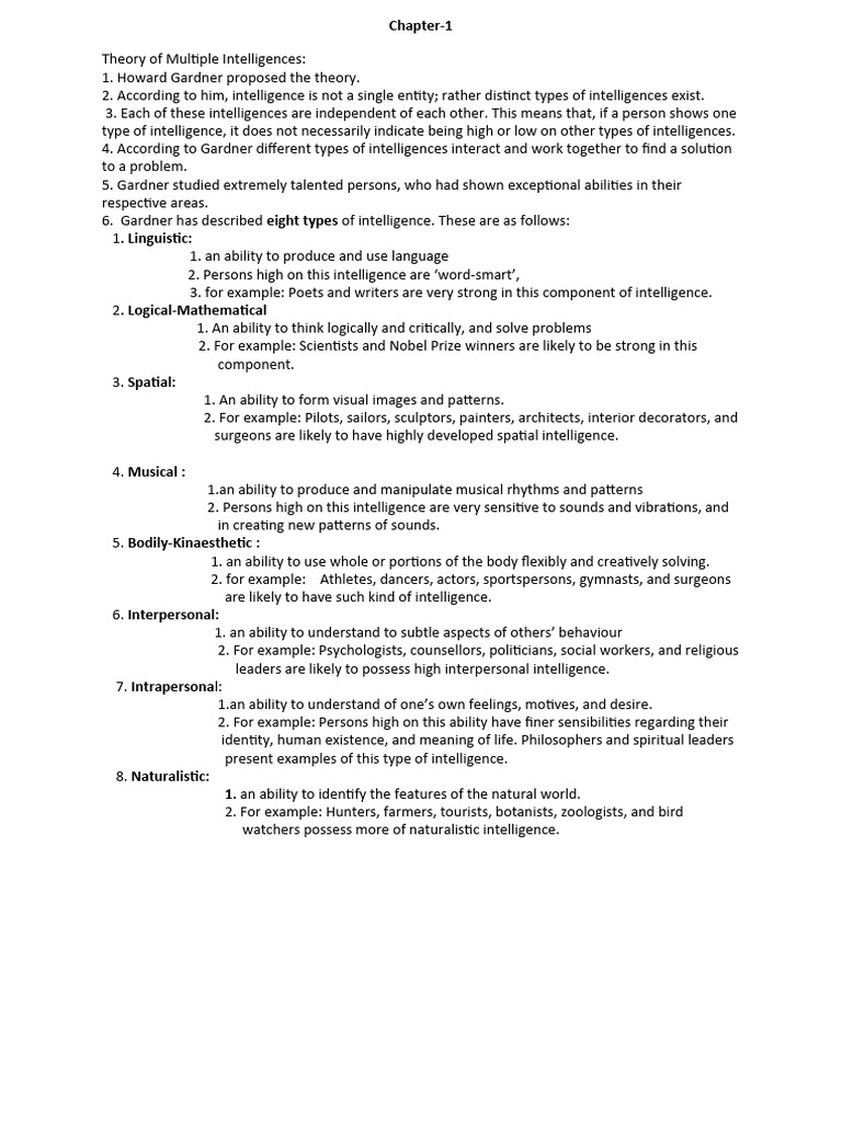 Chapter 1 Pdf Intellectual Giftedness Intelligence Quotient