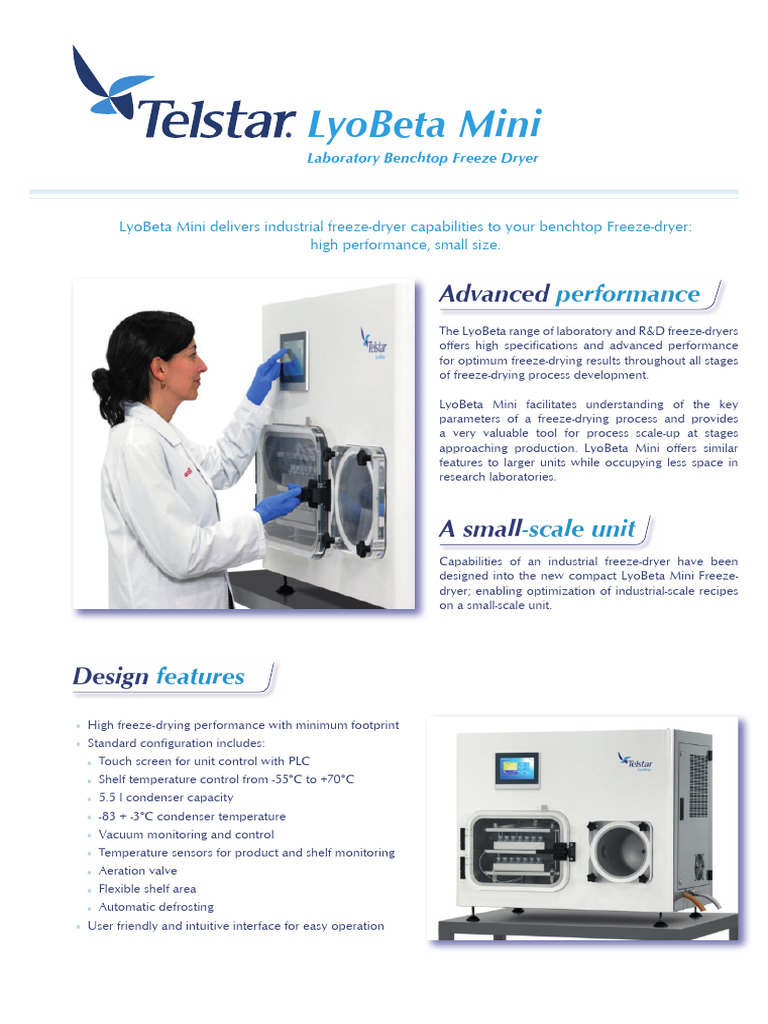 LyoBeta Mini: Compact Freeze Dryer | PDF