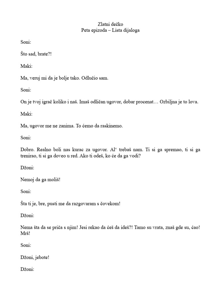 SRP DIALOGUE LIST - Episode V | PDF