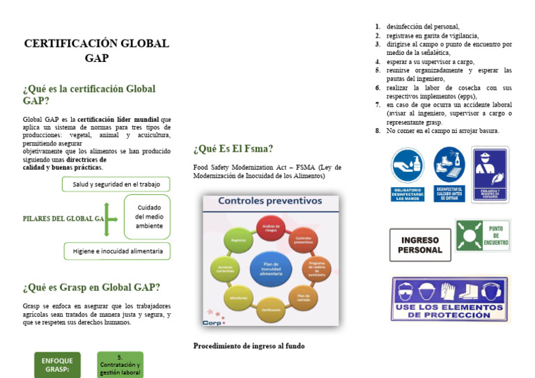 Certificación Global GAP: Normas y Principios | PDF | Seguridad alimenticia
