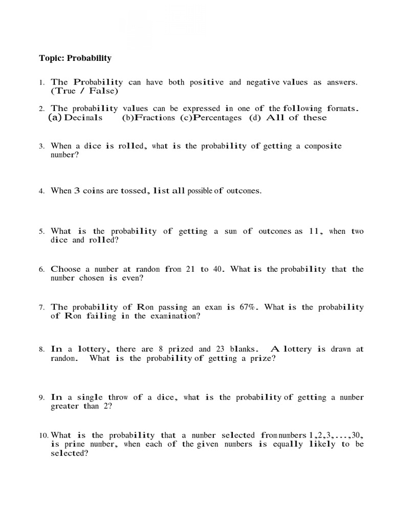 Probability Homework | PDF | Teaching Methods & Materials