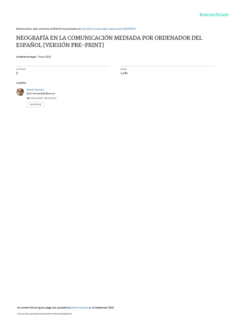 Neografía en Chats en Español | PDF | Chat en linea | Escritura
