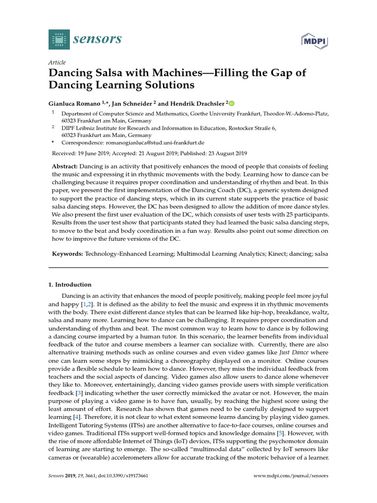 Dancing Salsa with Machines | PDF | Dances | Internet Of Things