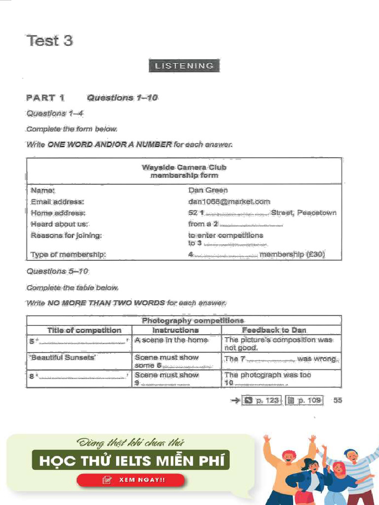 Cambridge 18 - Test 3 | PDF