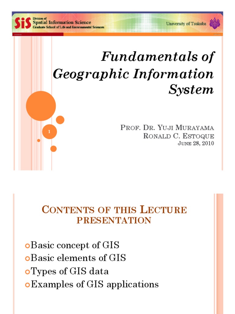 GIS Basics for Geospatial Students | PDF | Geographic Information System | Esri