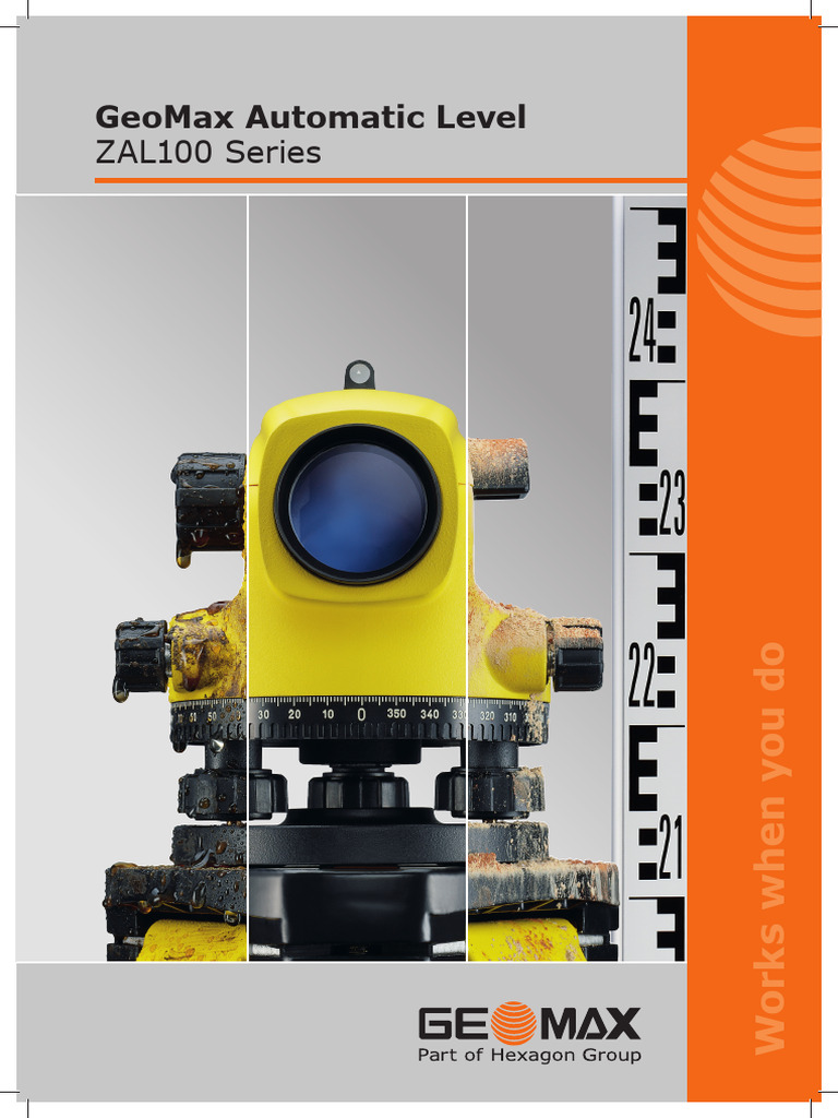 Geomax Autolevel ZAL 100 Series CAT | PDF | Equipment | Photography Equipment