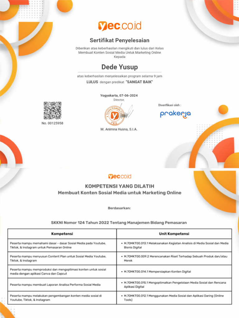 Dede Yusup - Membuat Konten Sosial Media Untuk Marketing Online | PDF