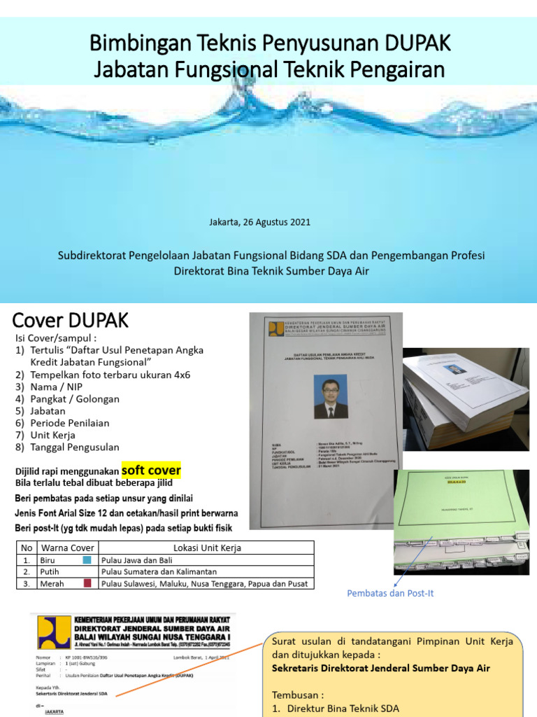 Bimtek Tata Cara Penyusunan DUPAK | PDF