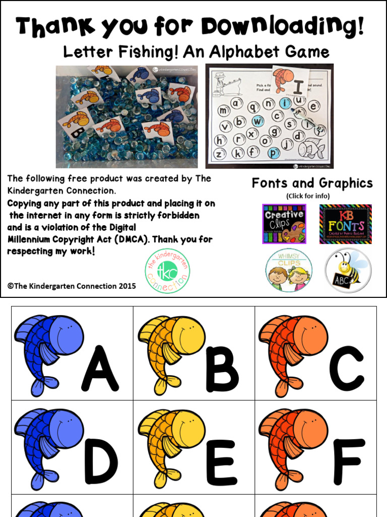 Letter Fishing Alphabet Game | PDF