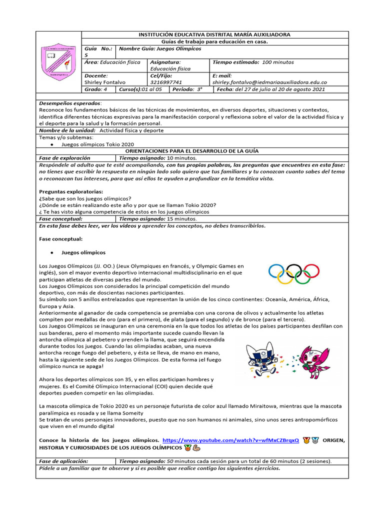 E Fisica | PDF | Juegos olímpicos | Eventos deportivos múltiples
