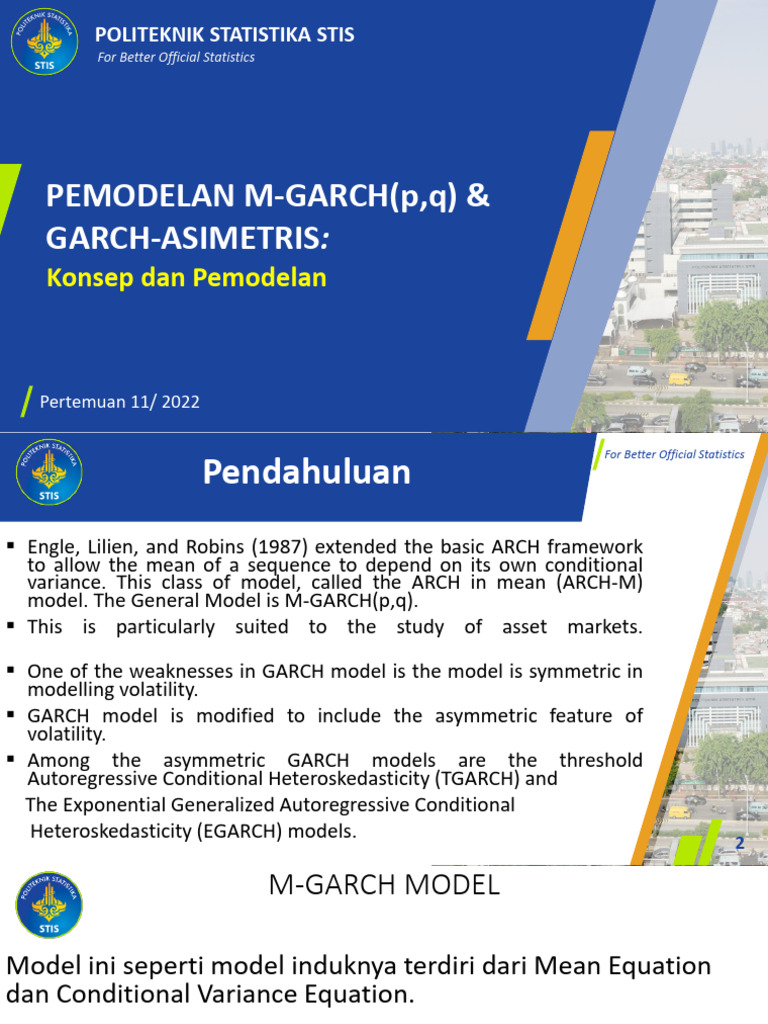 p9 - 2 - Pemodelan M-Garch (P, Q) and Asimetris Garch | PDF | Errors And Residuals | Estimation ...