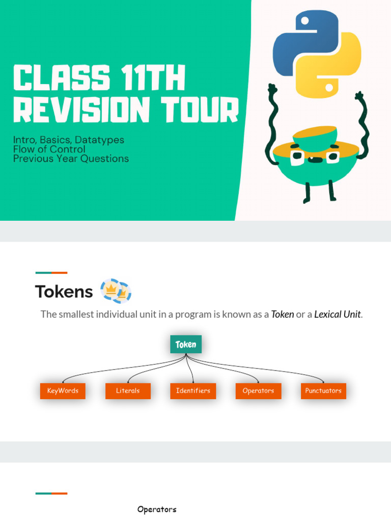 ch-1 Python Revision Tour 1 | PDF | Reserved Word | Software Development