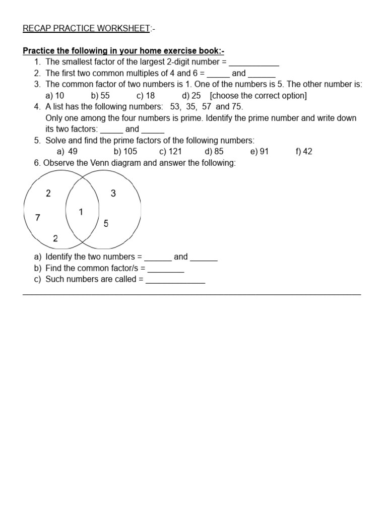 Day 3 - Factors and Multiples | PDF