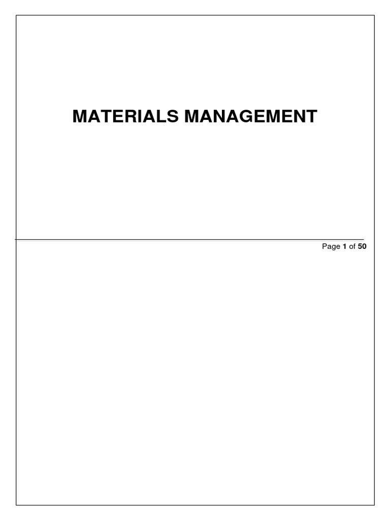 Procurement of Materials | PDF | Business