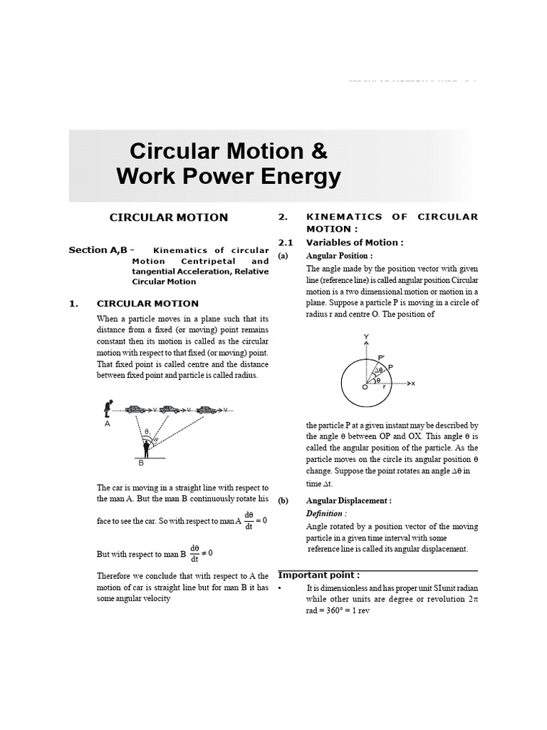 1 Circular-Motion 501200 | PDF | Acceleration | Force
