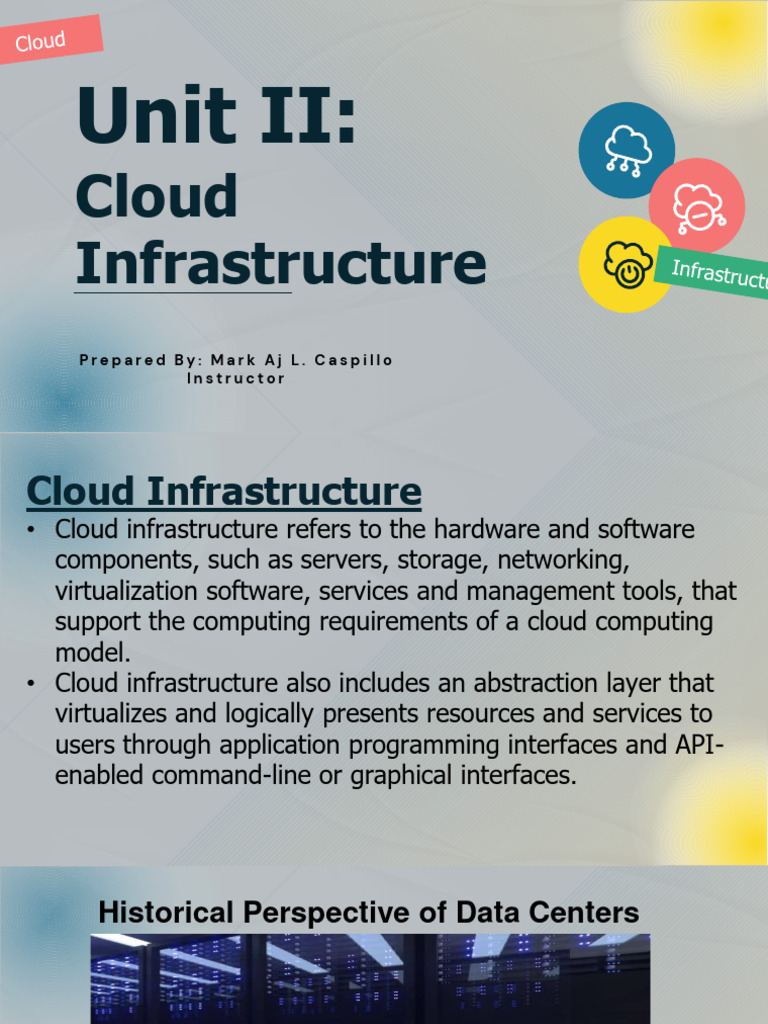 UNIT II Cloud Infrastructure | PDF | Data Center | Cloud Computing