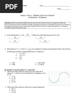 AP Precalculus Practice Exam 3 Review | PDF