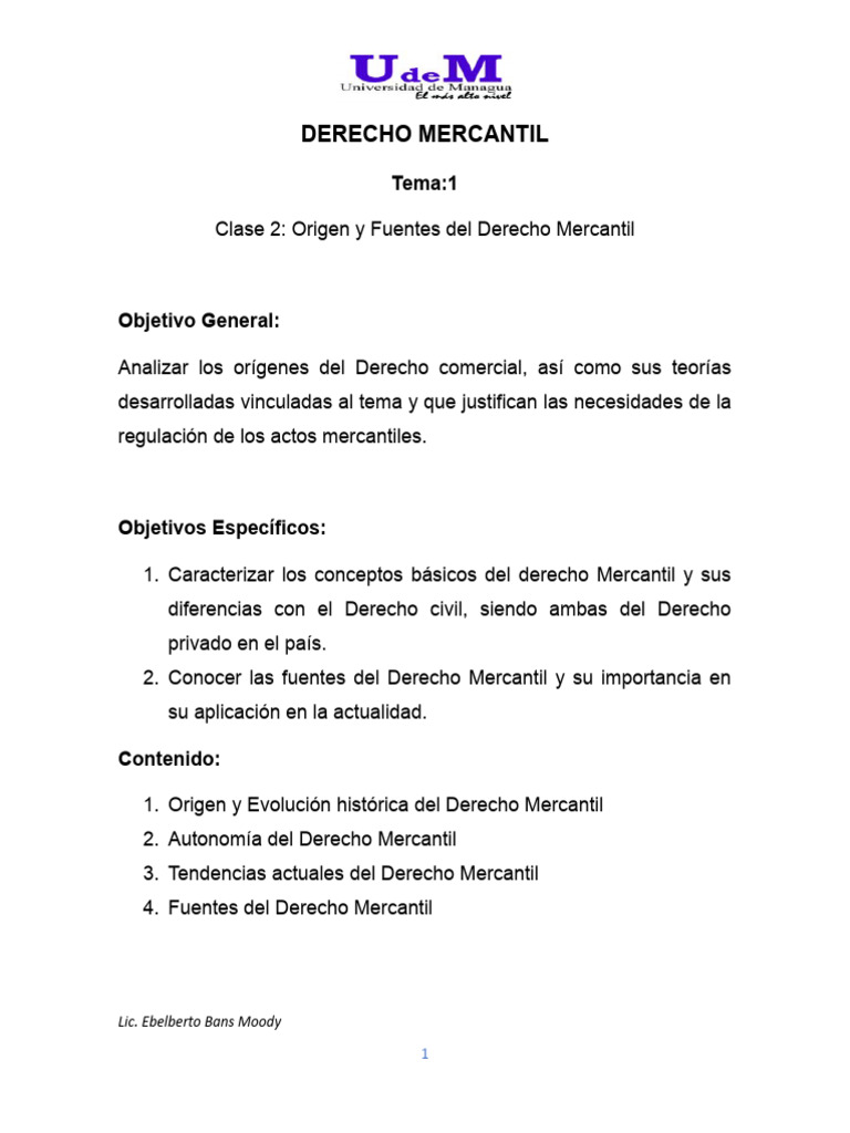 Origen y Fuentes del Derecho Mercantil | PDF | Caso de ley | Fuentes ...