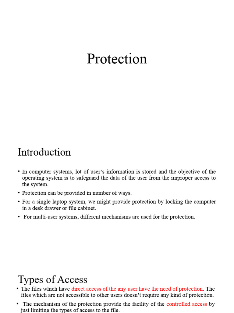 2 - File Protection | PDF | Computer File | Access Control