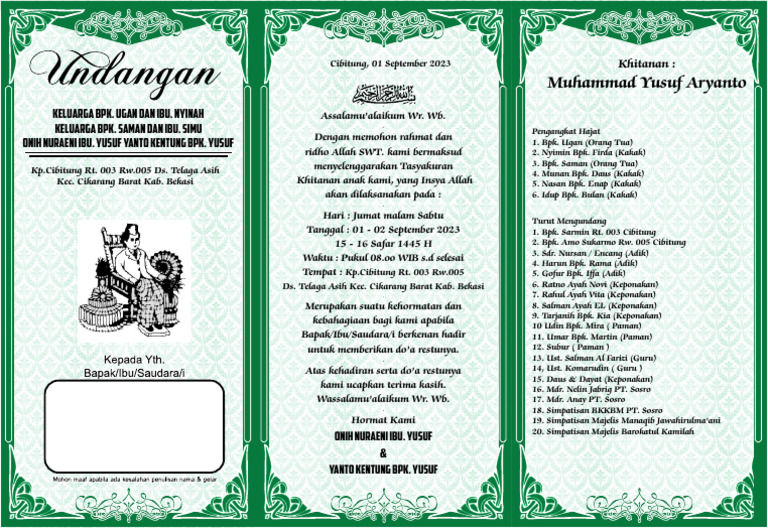 Undangan Kentung | PDF
