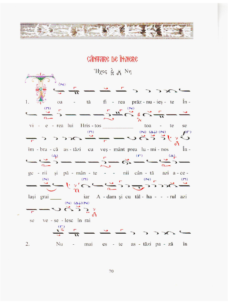 Cantare de Inviere | PDF