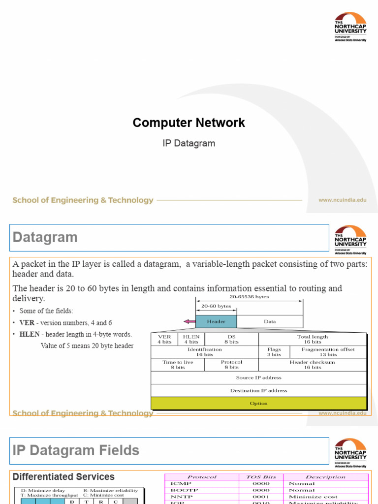 Lec IP Datagram | Download Free PDF | Internet Protocols | Computer Networking