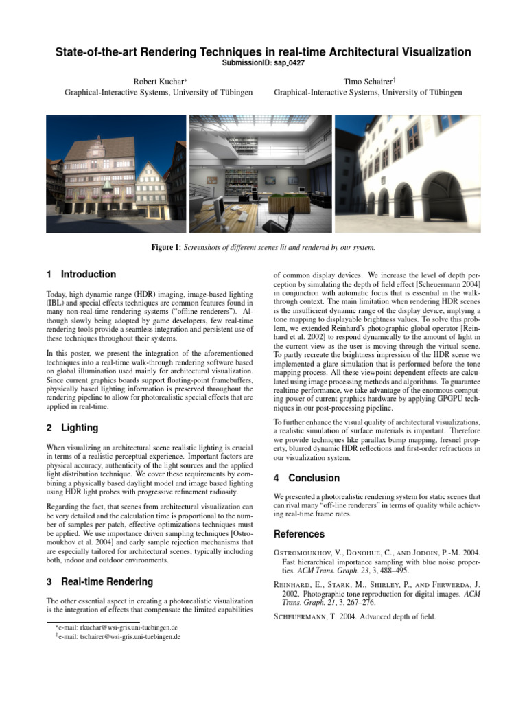 State-Of-The-Art Rendering Techniques in Real-Time | PDF | Rendering (Computer Graphics) | Image ...