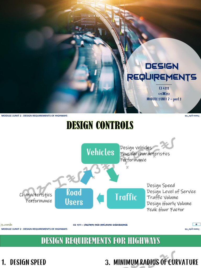 Ce 4111 Module 1 Unit 2.1 Design Requirements Part Design Speed Sight ...