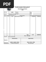Government Purchase Request Form | PDF | Lunch | Food And Drink Preparation