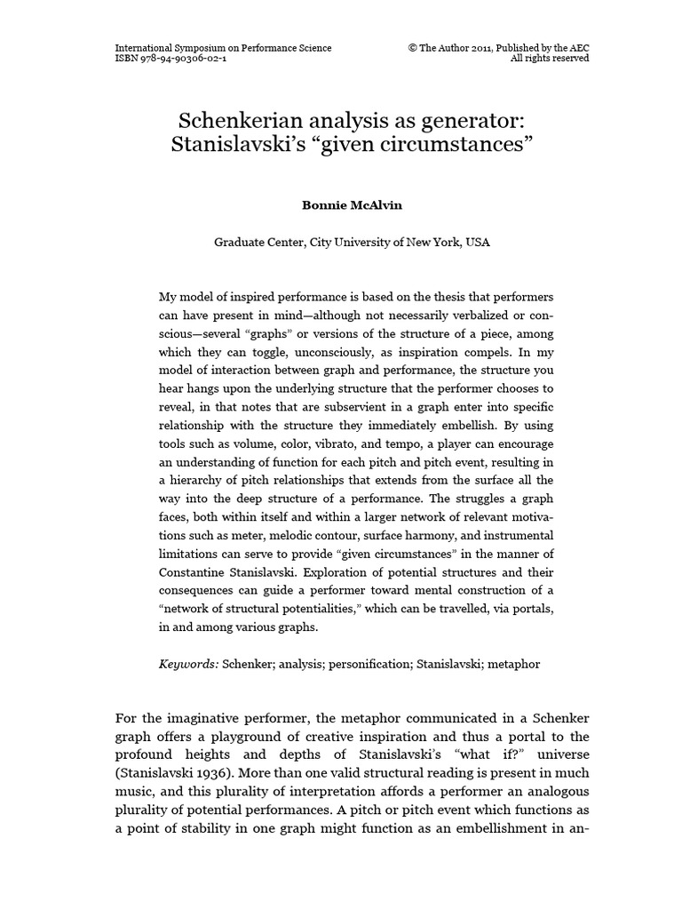 Schenkerian Analysis As Generator Stanis | PDF