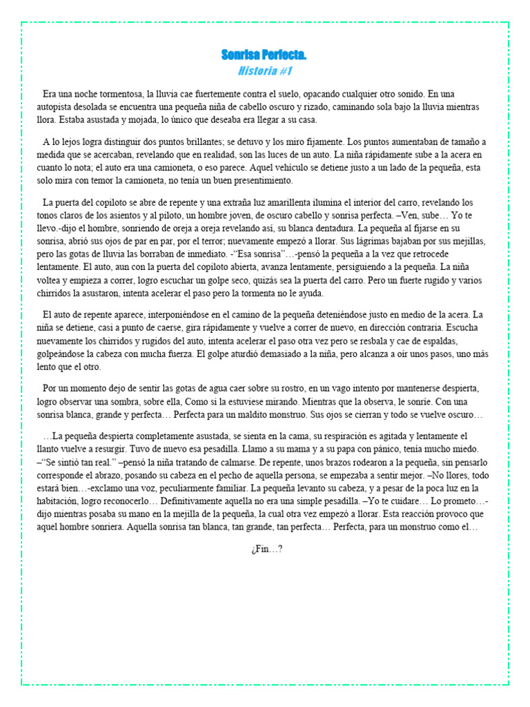 Historia Corta para Guion y Direccion 1 (Eusmary Marval, Trayecto 1) | PDF