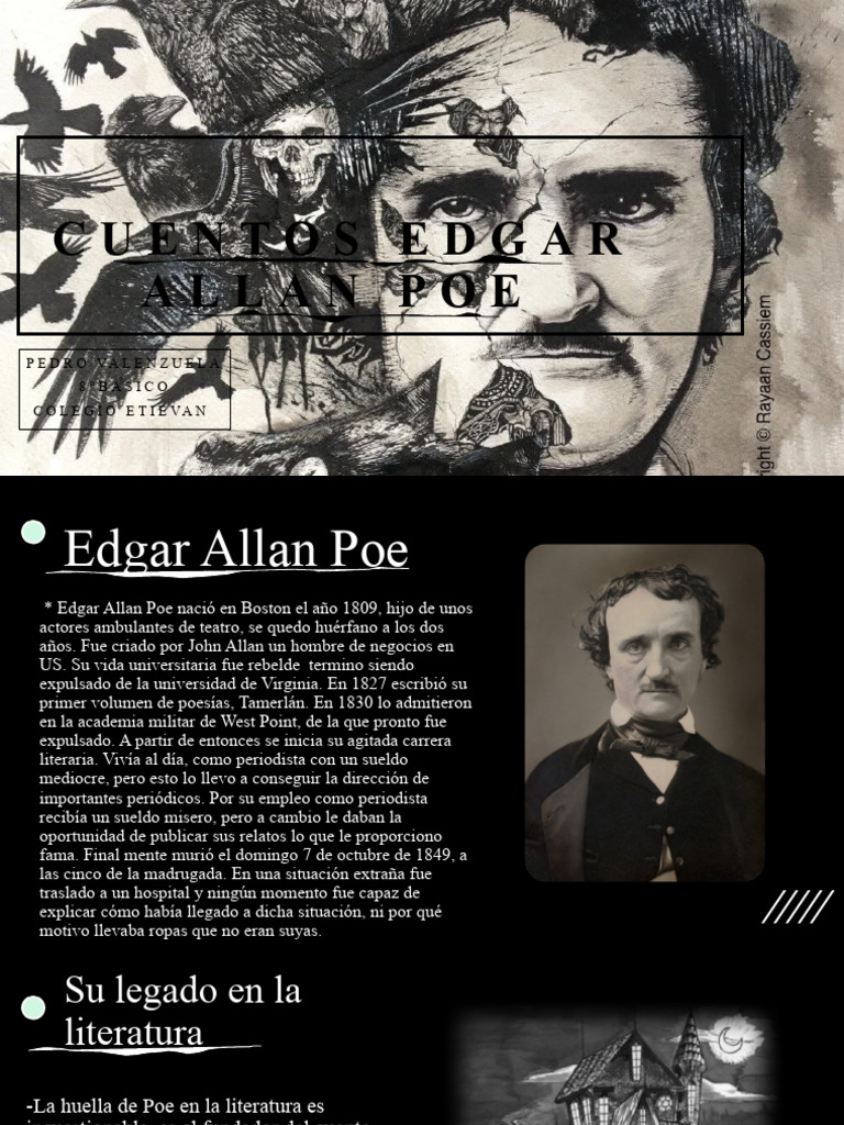 Cuentos de Edgar Allan Poe: Análisis y Legado | PDF | Edgar Allan Poe ...