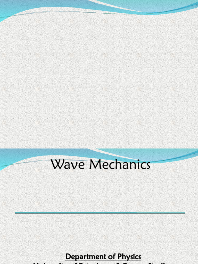QUANTUM MECHANICS LECTUREs 4-5 | PDF | Waves | Photon