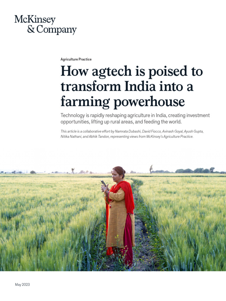 How Agtech Is Poised To Transform India Into A Farming Powerhouse | PDF ...