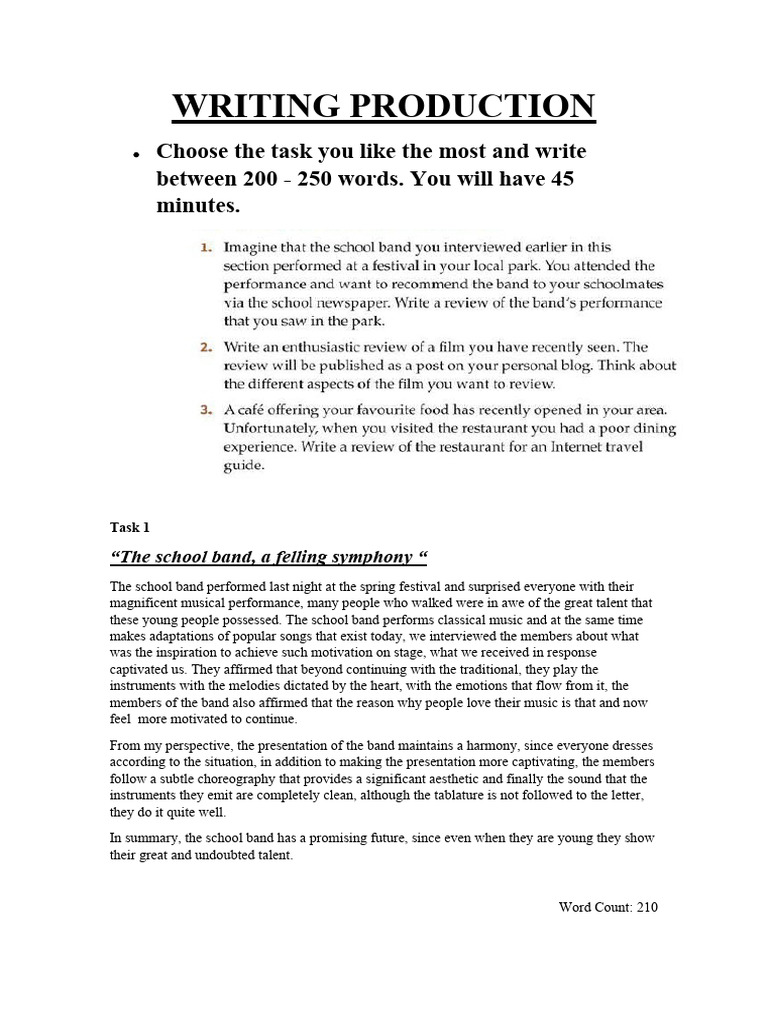 Writing Production | PDF | Art