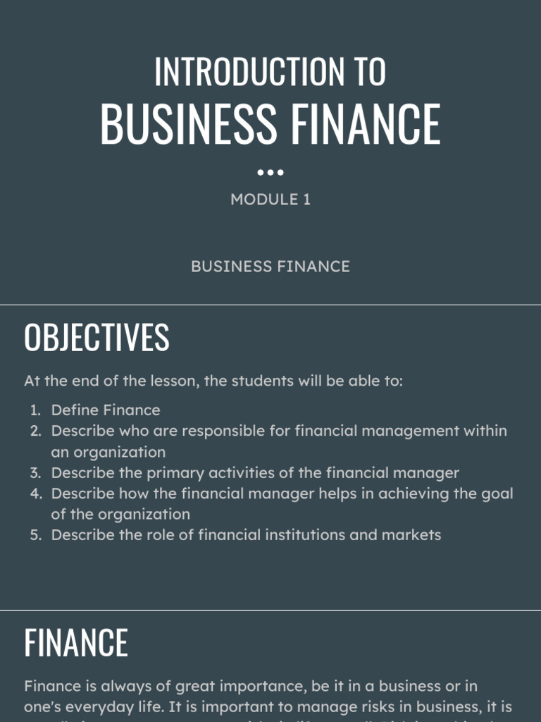 Intro To Business Finance | PDF | Bonds (Finance) | Stocks