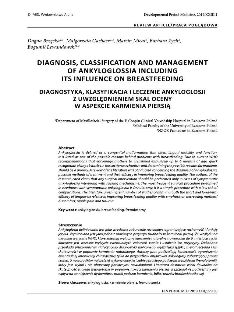 Diagnosis Classification and Management of Ankylog | PDF
