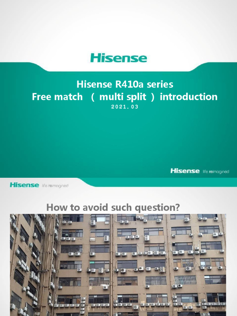Hisense R410a Free Match Introduction T1 3-11 | PDF | Air Conditioning ...