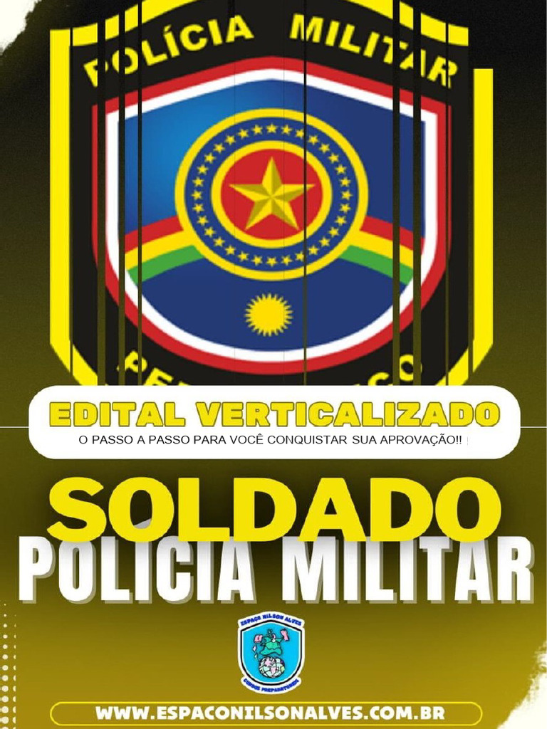 Edital Verticalizado - Soldado PMPE 2024 | PDF | Pronome | Direitos Humanos