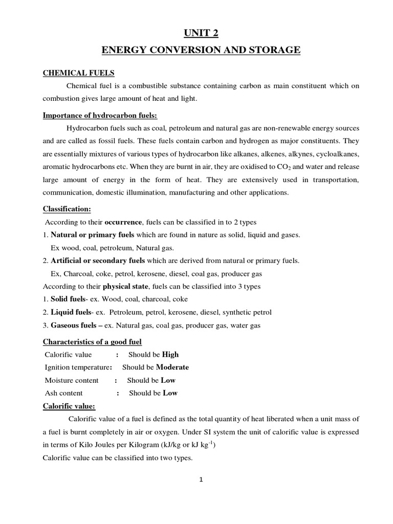Hydrocarbon Fuels: Types and Properties | PDF | Anode | Rechargeable Battery