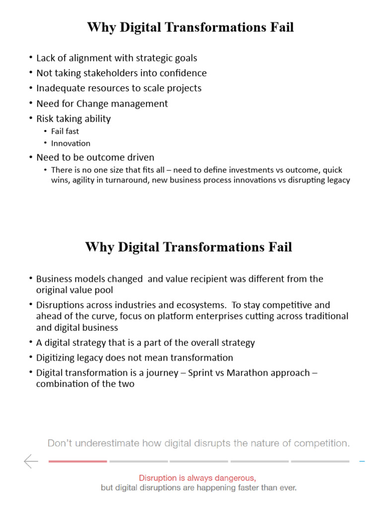 Why Digital Transformations Fail | PDF | Strategic Management ...