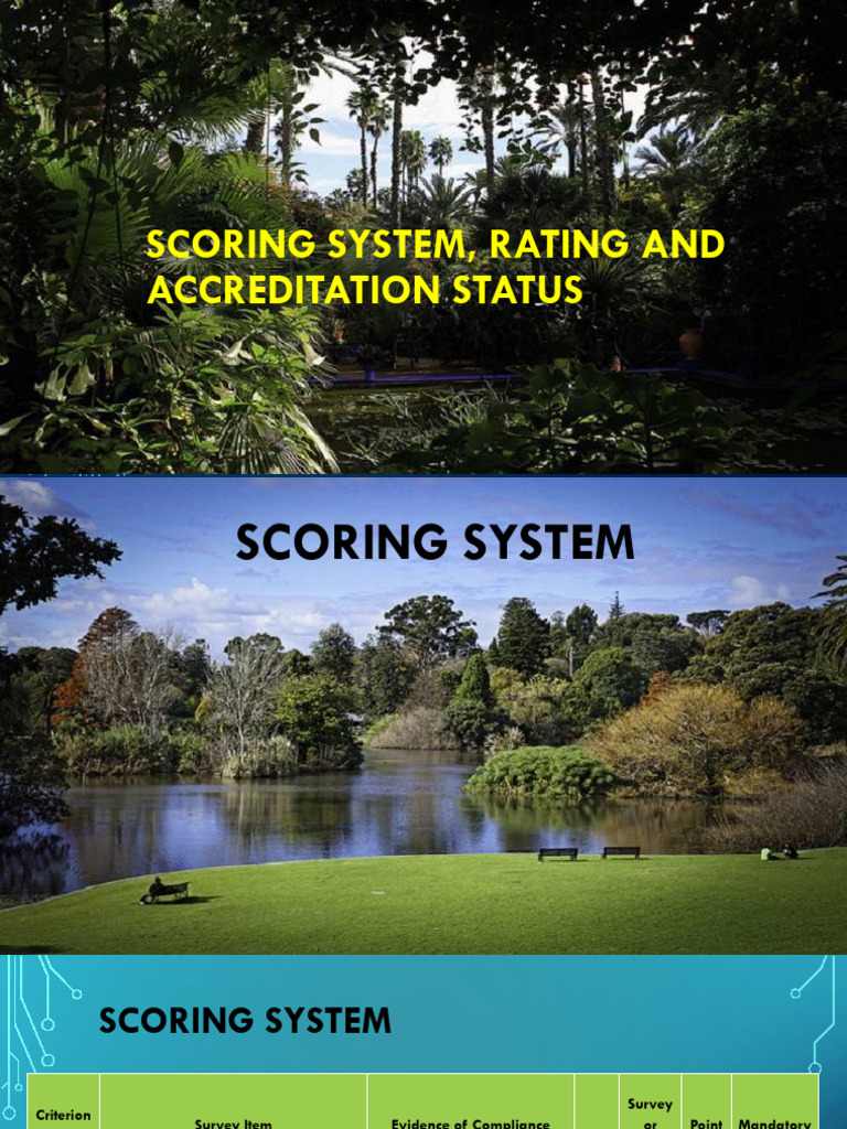 Presentation Slides 5 - Scoring System, Rating and Accreditation | PDF ...