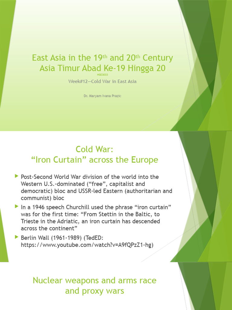 Cold War Containment in East Asia | PDF | Cold War | Foreign Relations ...