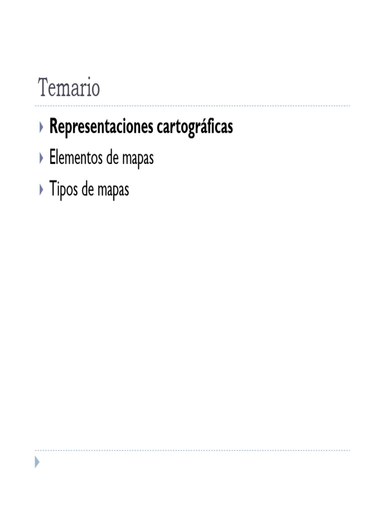 Representaciones y Elementos Cartográficos | PDF | Cartografía | Mapa