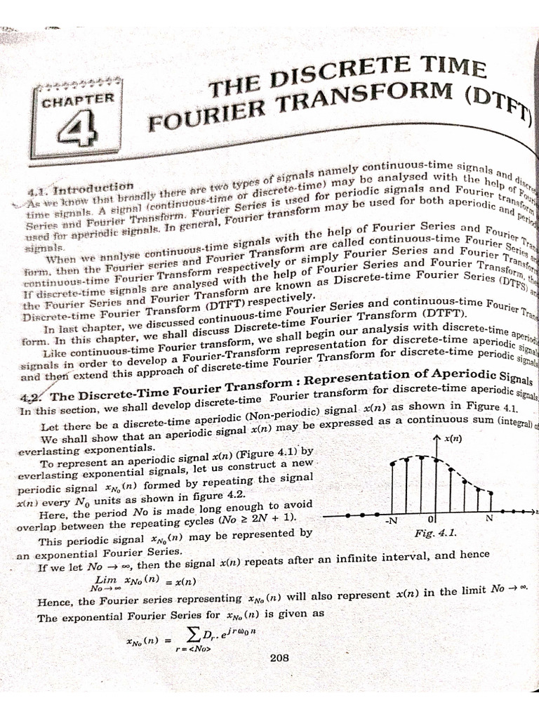 Discrete Time Fourier Transform | PDF