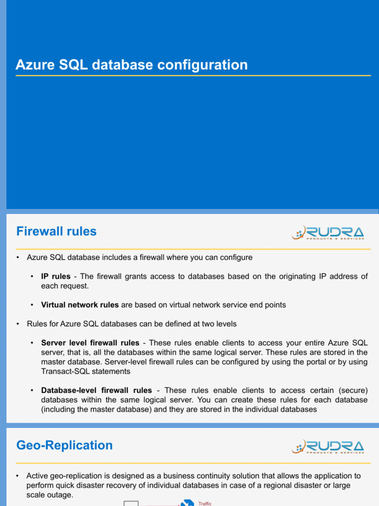 4.1 2. Azure SQL Database Configuration PDF | PDF | Databases | Backup