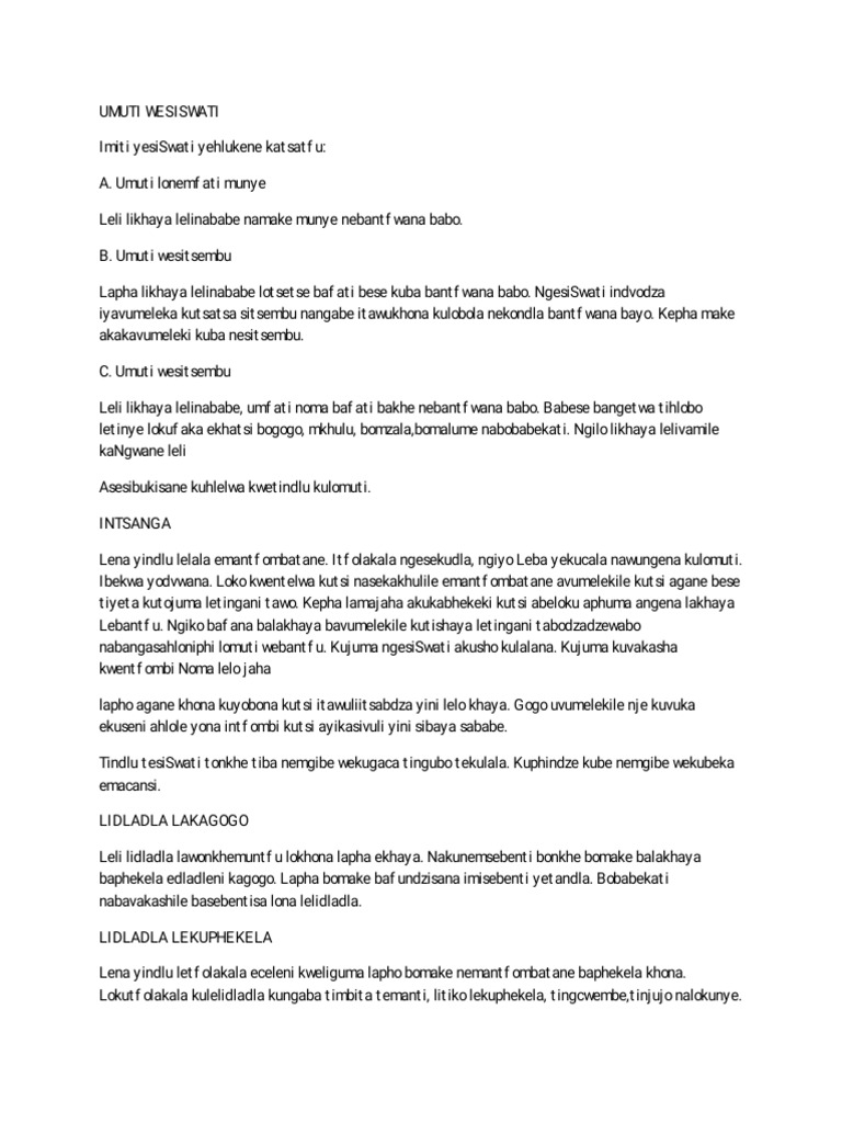 Sisw Umuti Wesiswati Pdf