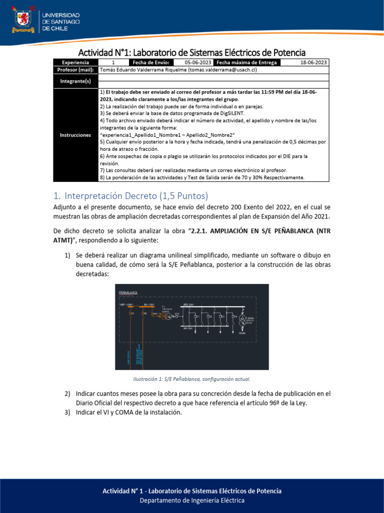 Actividad 1 - Lab SEP | PDF | Transformador | Energia electrica